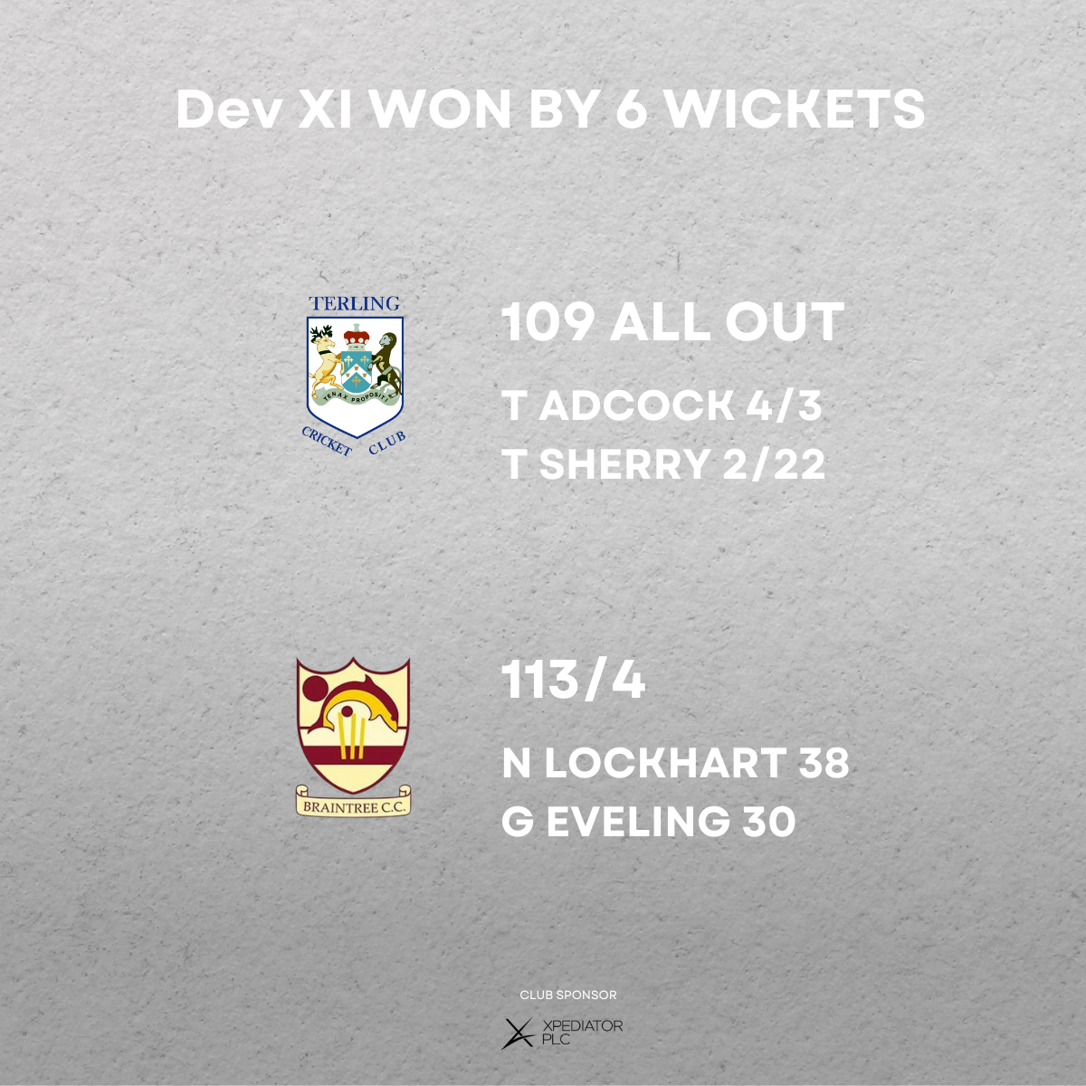 Dev XI v Terling (A)